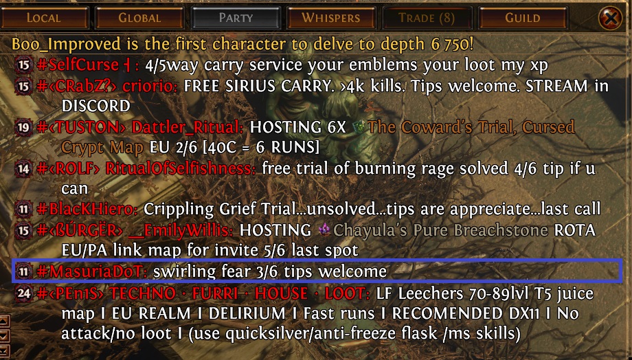 Uber lab Path of Exile 3.13 - SlashingCreeps