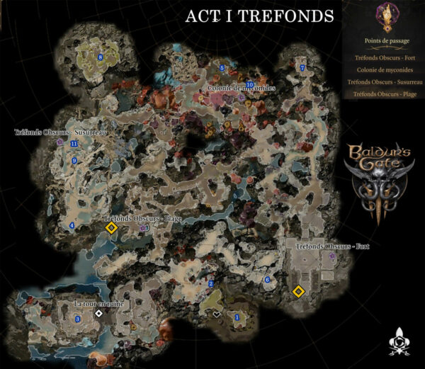 Baldur's Gate 1 Act 3 Map - SlashingCreeps