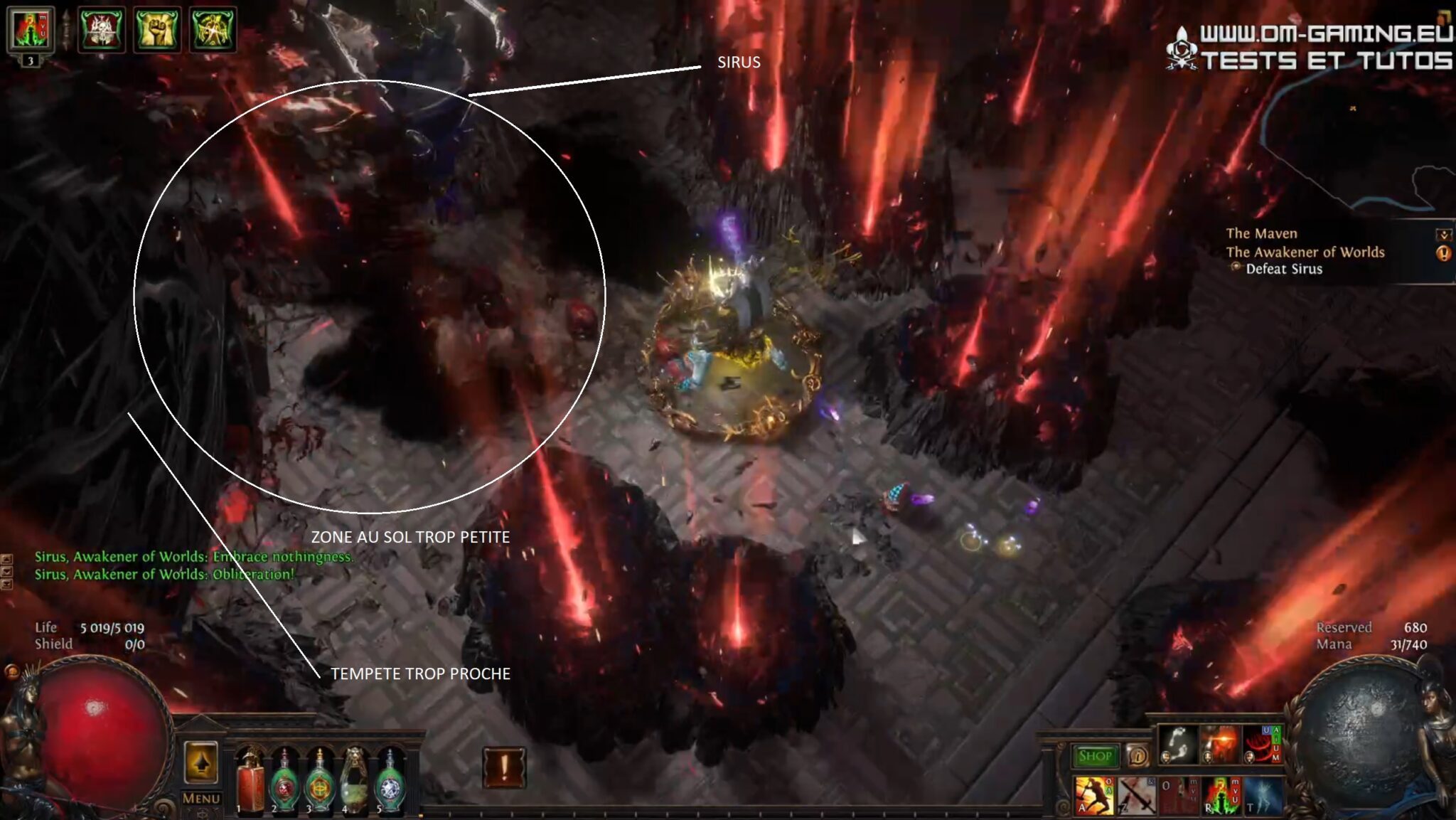 Sirus Path of Exile - SlashingCreeps