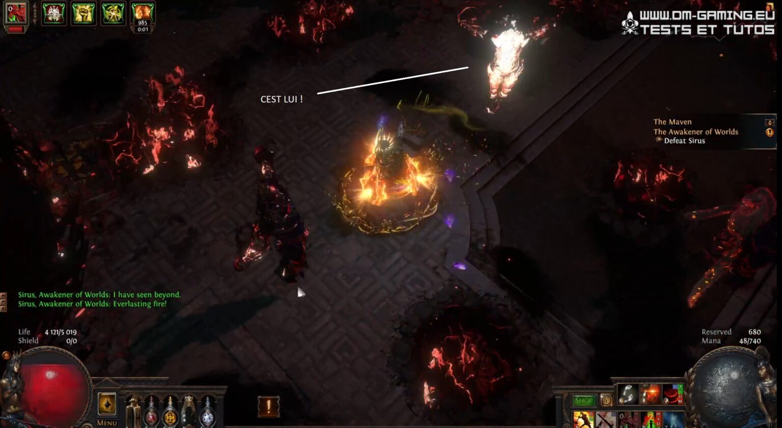 Sirus Path of Exile - SlashingCreeps