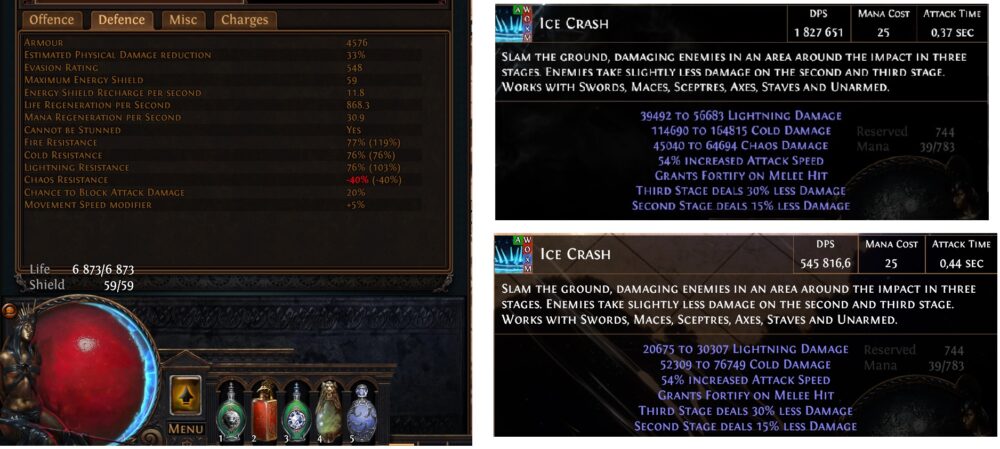 Build Icecrash Path of Exile 3.14 - SlashingCreeps