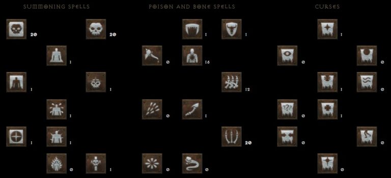 Diablo 2 Necromancer Summoner Build - SlashingCreeps