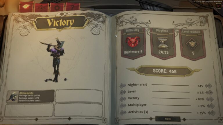 Build Nightmare 9 Ravenswatch - SlashingCreeps