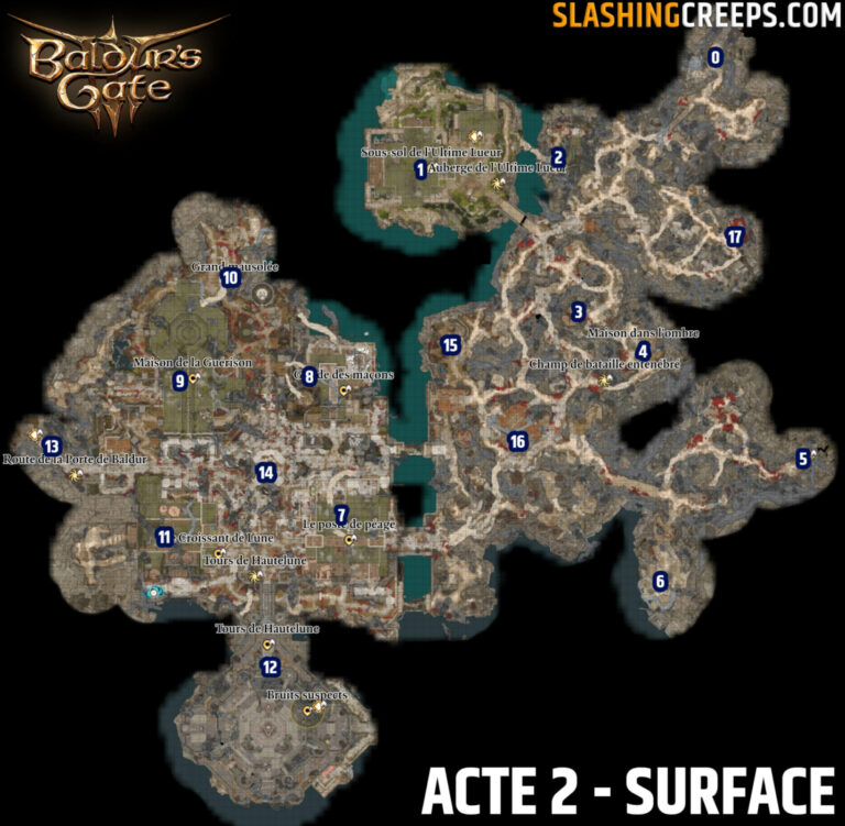 Baldur's Gate 2 Act 3 Map - SlashingCreeps
