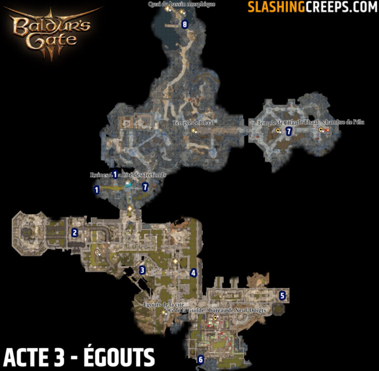 Baldur's Gate 3 Act 3 Map - SlashingCreeps