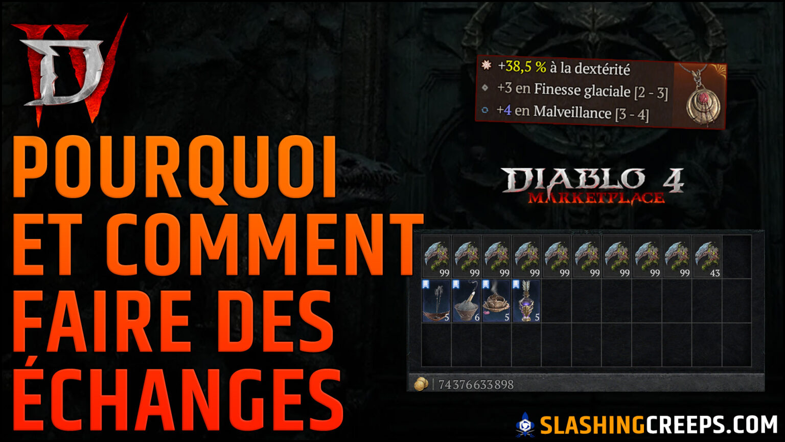 Table des drops uniques Diablo 4 Saison 10 - SlashingCreeps